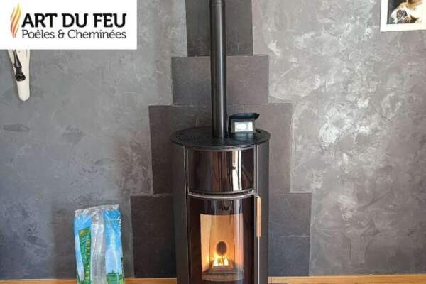 Poêle à granulés rond Made In France HOBEN Osmose - Art du feu